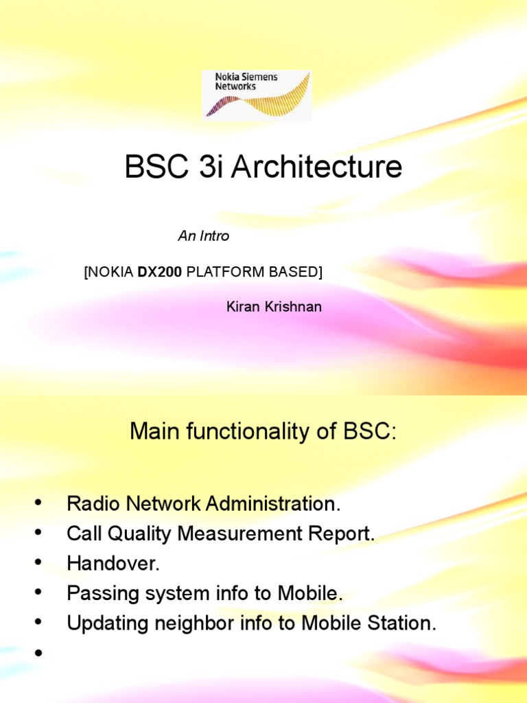 BSC 3i Architecture PDF | PDF | Electronics | Telecommunications