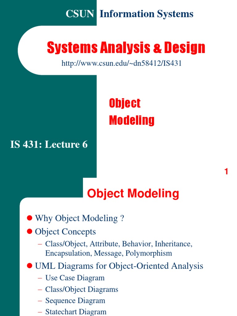 Systems Analysis & Design | PDF | Inheritance (Object Oriented Programming) | Object (Computer ...