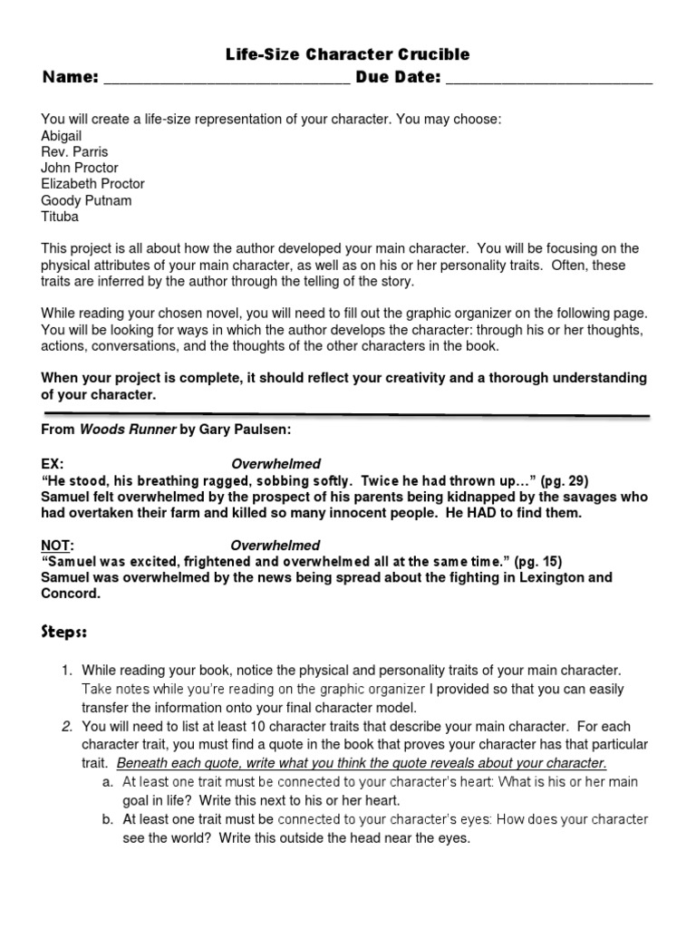 Crucible Summative Project | PDF