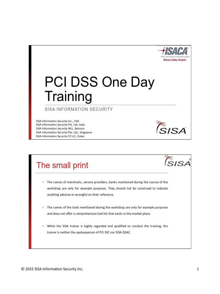 PCI-DSS v3 One Day Training | PDF | Cybercrime | Applications Of ...