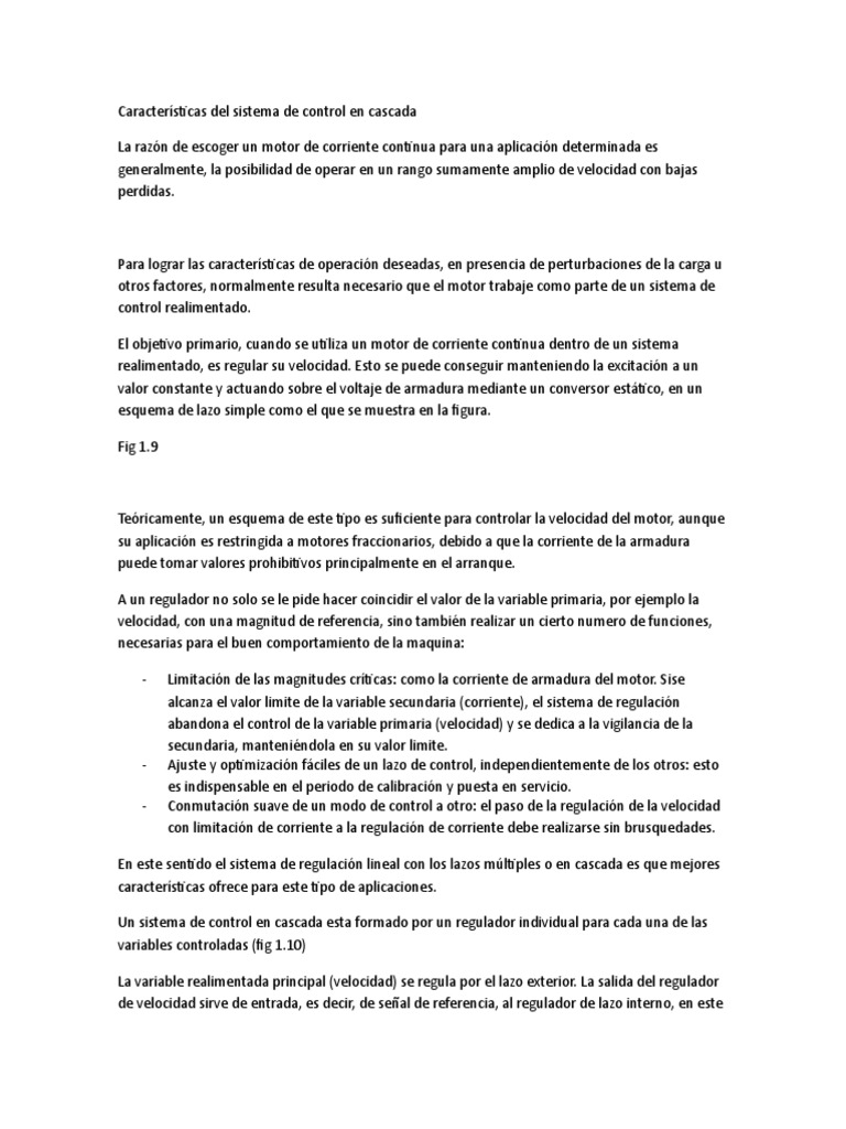 Caracteristicas Del Sistema de Control en Cascada | PDF | Sistema de ...