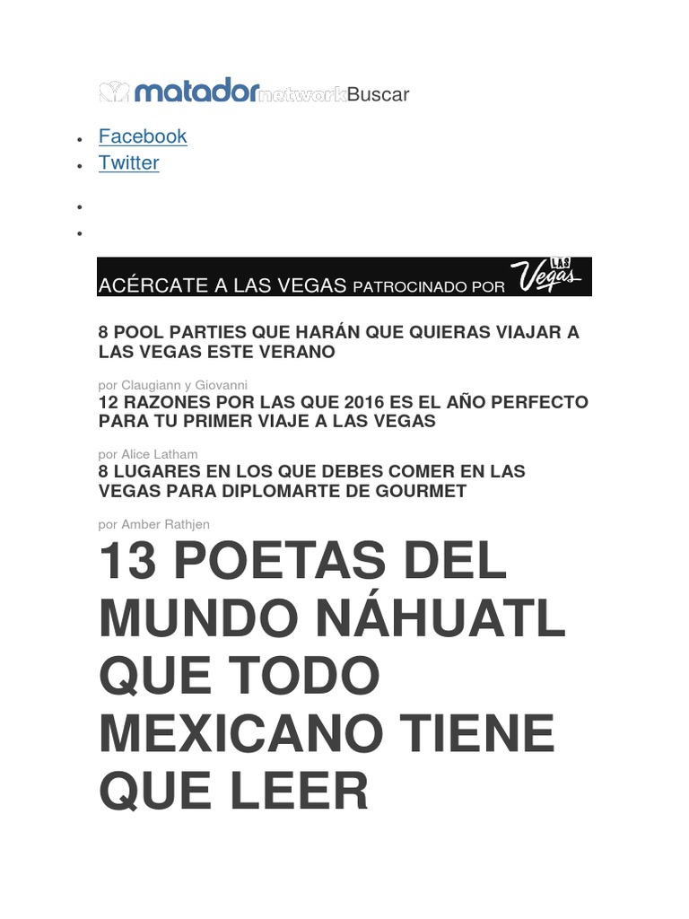 13 Poetas | PDF | azteca | Mesoamérica
