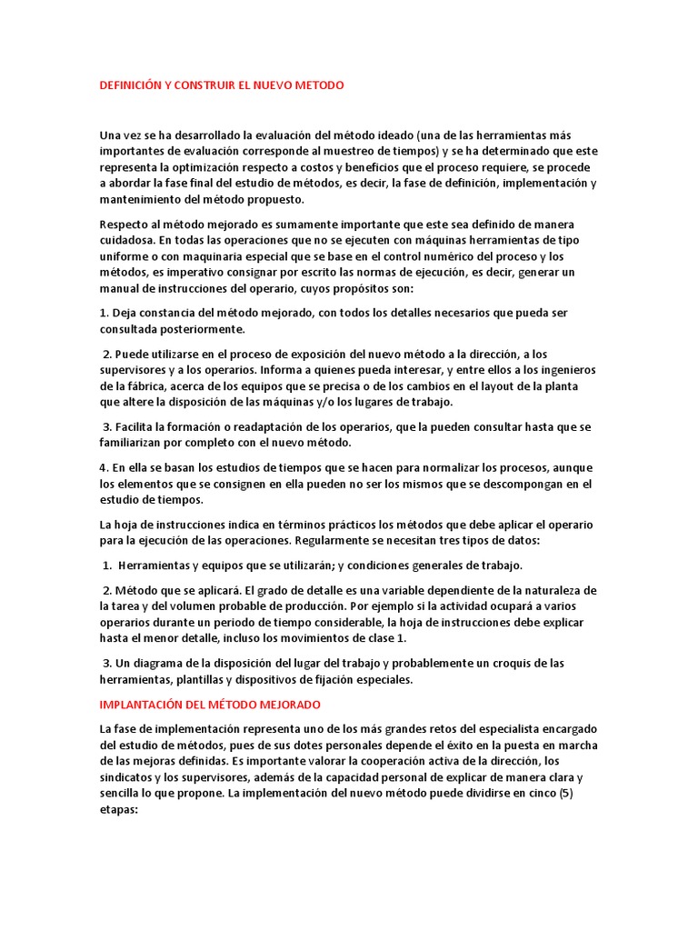 Definición del Nuevo Método Mejorado | PDF | Control numerico | Informática
