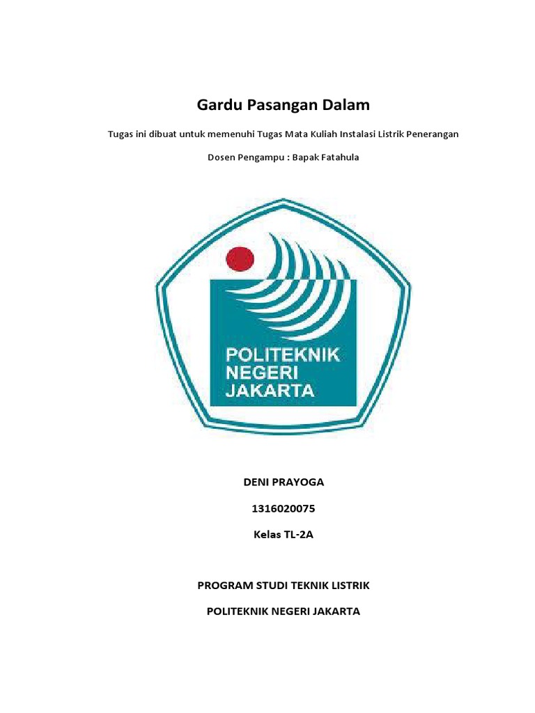 Gardu Pasangan Dalam | PDF