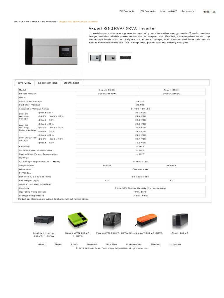 3KVA Inverter Voltronic | PDF | Power Inverter | Energy Technology