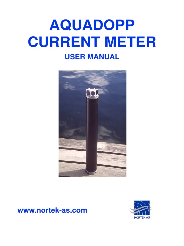 Aquadopp Manual | PDF | Electrical Connector | Cartesian Coordinate System