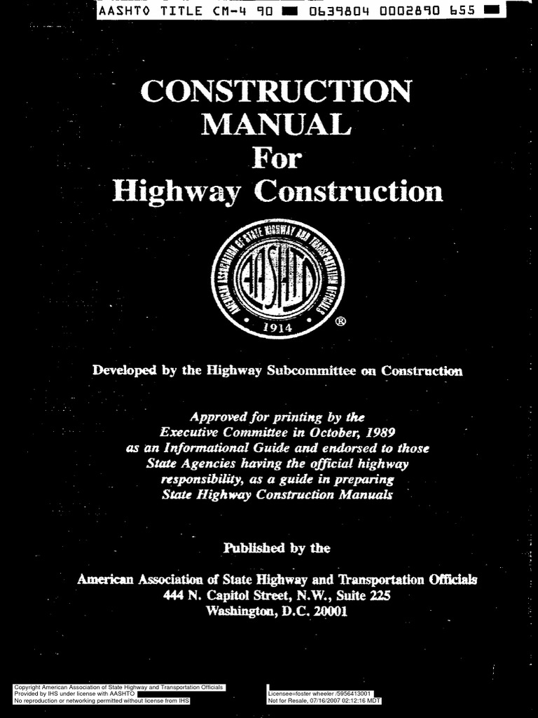 Aashto CM 4 PDF | PDF | Road Surface | Specification (Technical Standard)
