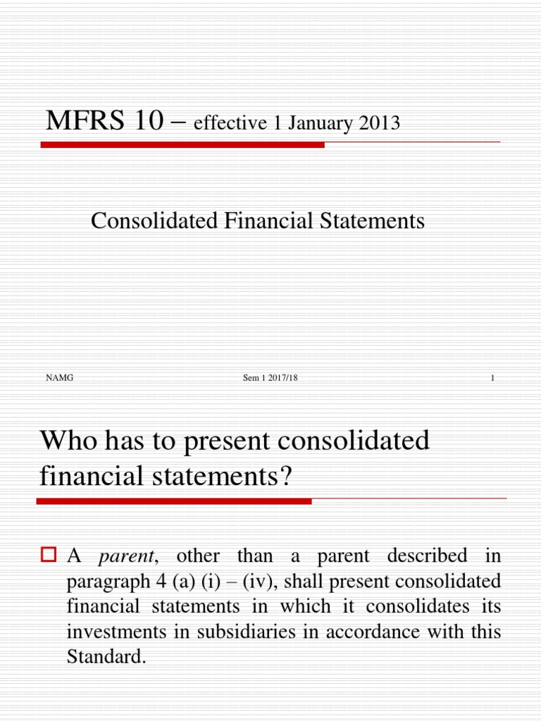 MFRS 10 | Subsidiary | Financial Statement | Free 30-day Trial | Scribd