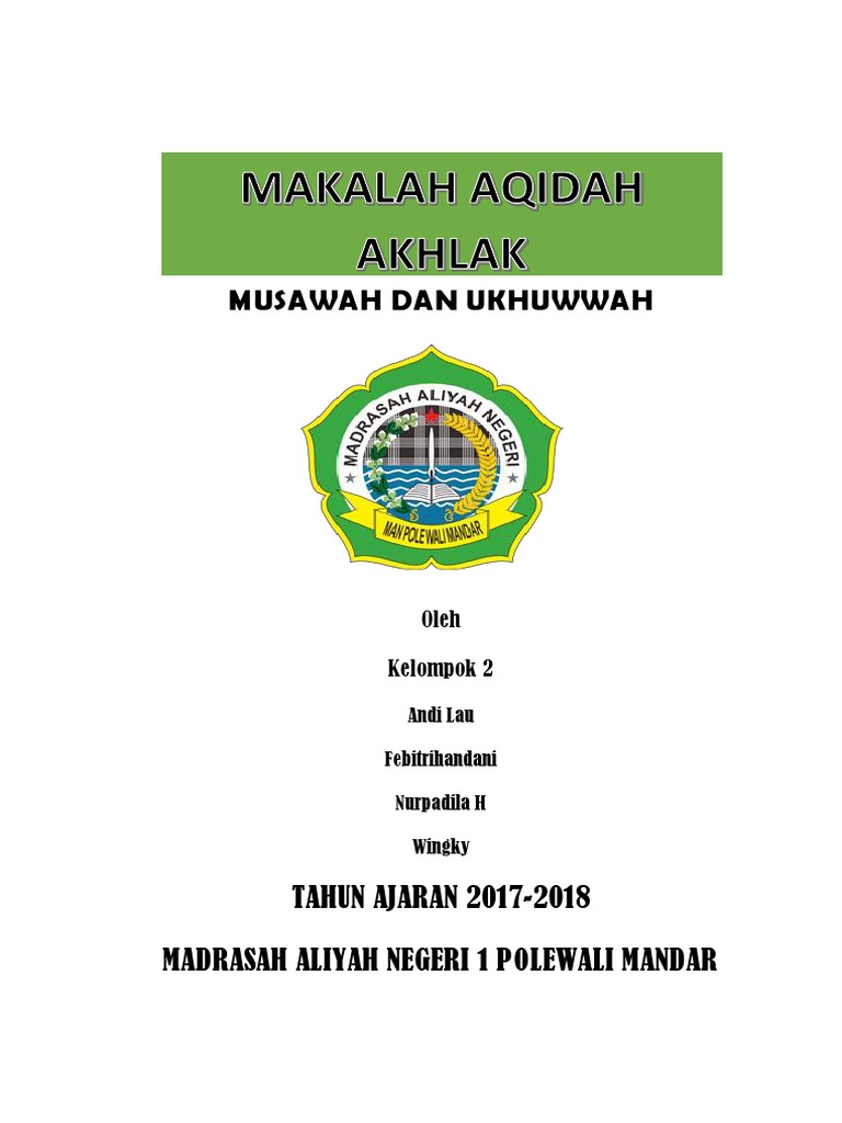 Musawah dan Ukhuwah dalam Islam | PDF | Ilmu Sosial | Agama & Spiritualitas