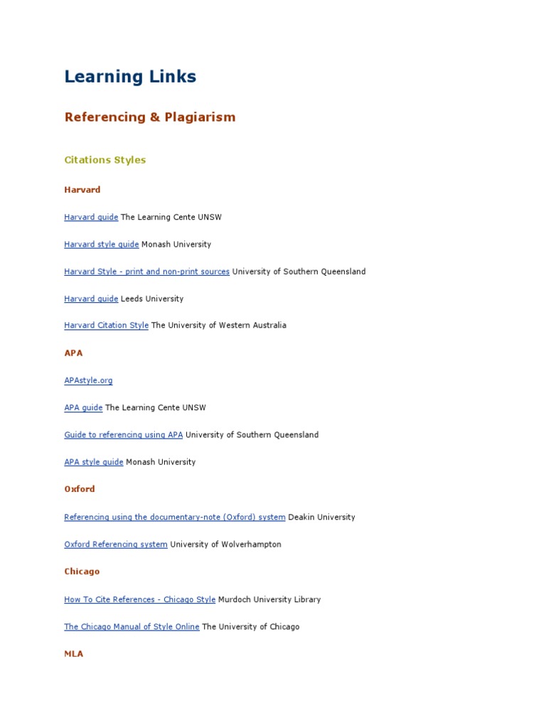 Learning Links | PDF