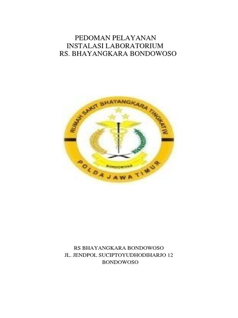 Pedoman Pelayanan Instalasi Laboratorium | PDF