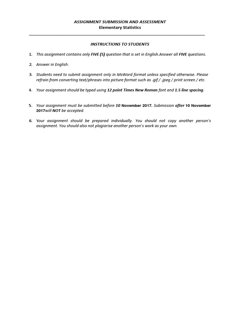 Elementary Statistics Assignment Guide Pdf Skewness Mode Statistics