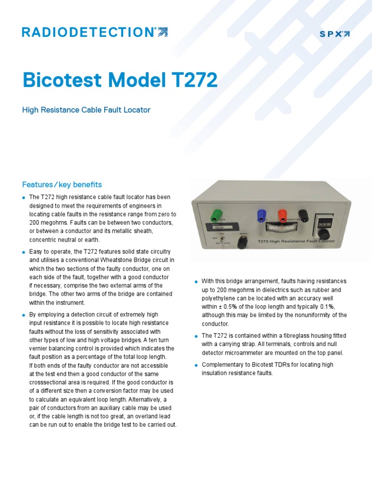 Bicotest Model T272 US A4v2 | PDF | Electrical Resistance And ...