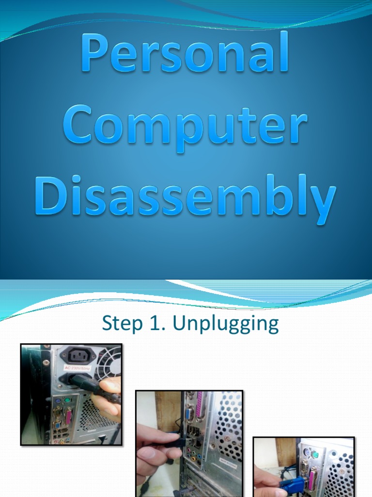Computer Disassembly Assembly | PDF