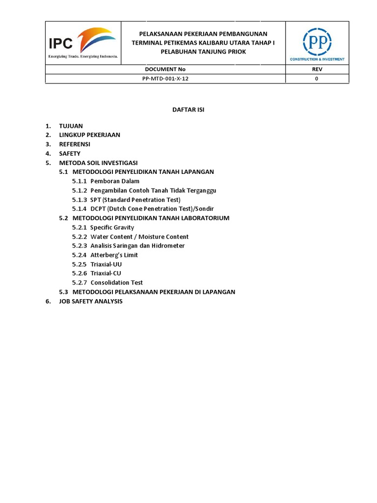 Metode Soil Investigasi | PDF