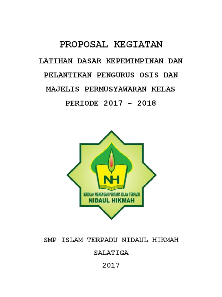 Proposal LDK Dan Pelantikan OSIS | PDF