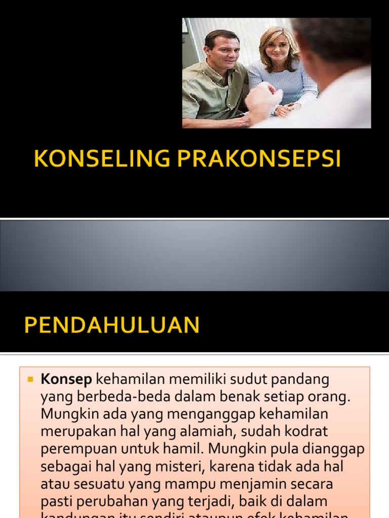 Konseling Prakonsepsi | PDF