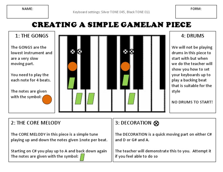 Creating A Simple GAMELAN Piece | PDF