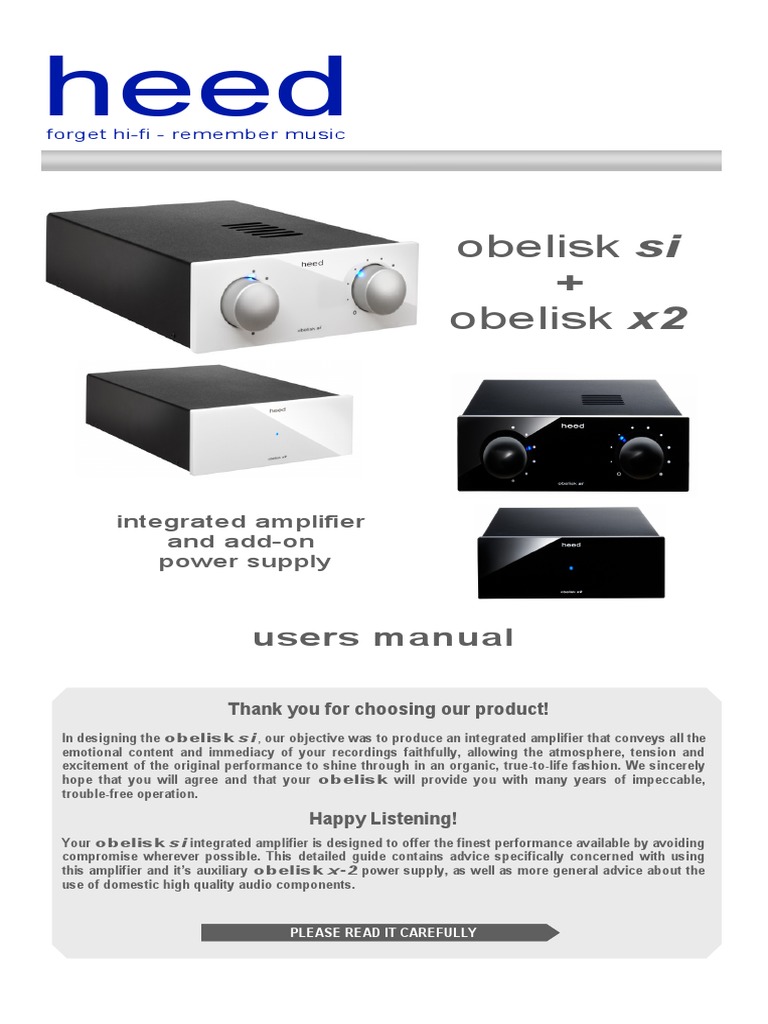 Obelisk Si II + X2 UK Manual FP2 v1.1 | PDF | Electrical Connector | Ac ...