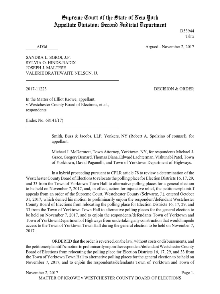 Supreme Court of The State of New York Appellate Division: Second ...