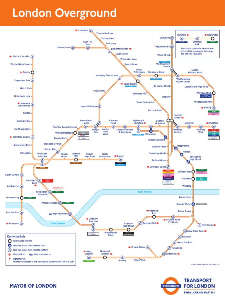 London Overground Network Map | PDF | London | Rail Transport