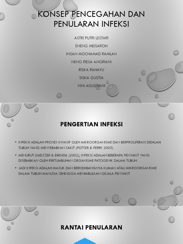 Konsep Pencegahan Dan Penularan Infeksi | PDF