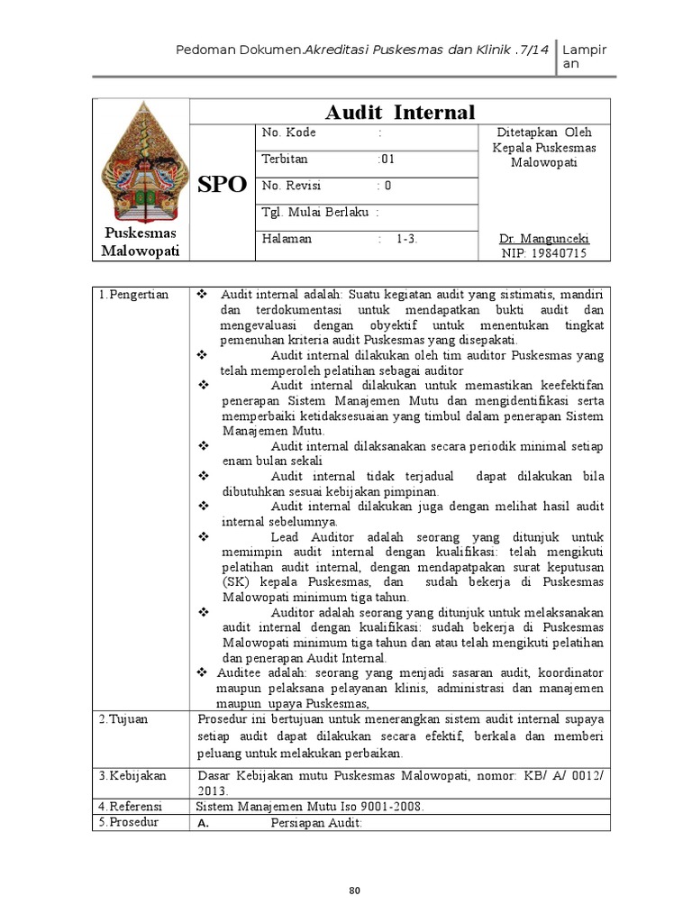 10.SPO Audit Internal | PDF