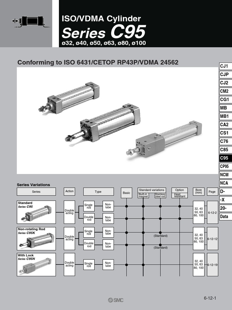 ISO/VDMA Cylinder Guide | PDF | Piston | Cylinder (Engine)