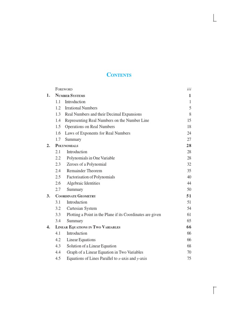 Maths Ix Pdf Division Mathematics Factorization