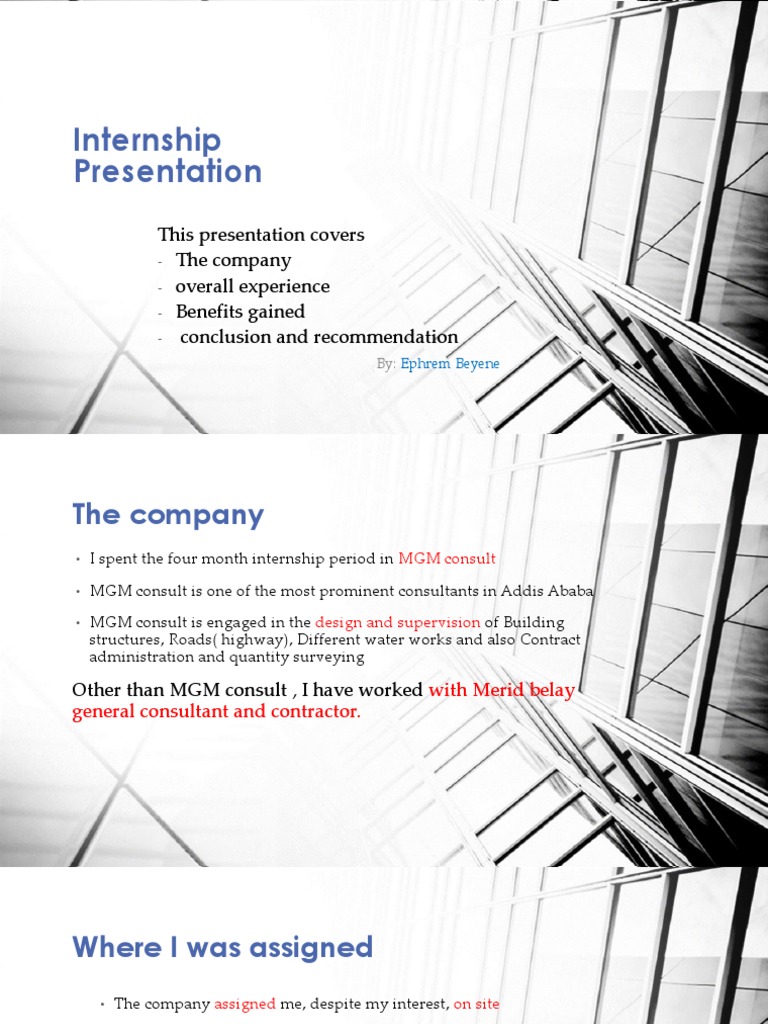Internship Presentation | PDF | Column | Concrete