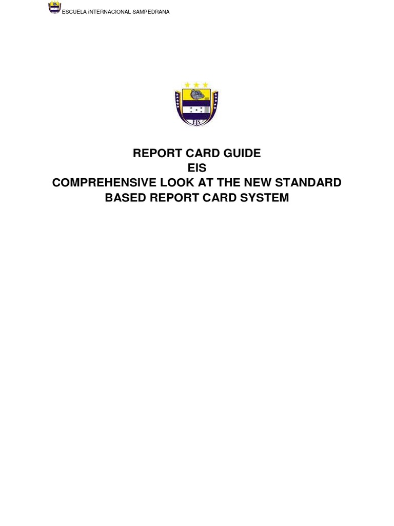 1-3 Report Card Guide For Parents | PDF | Teachers | Learning