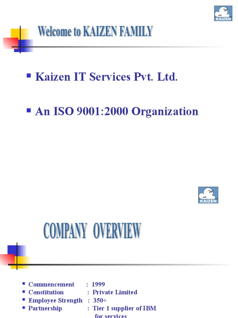 Kaizen IT Services Pvt. Ltd. An ISO 9001:2000 Organization | PDF ...