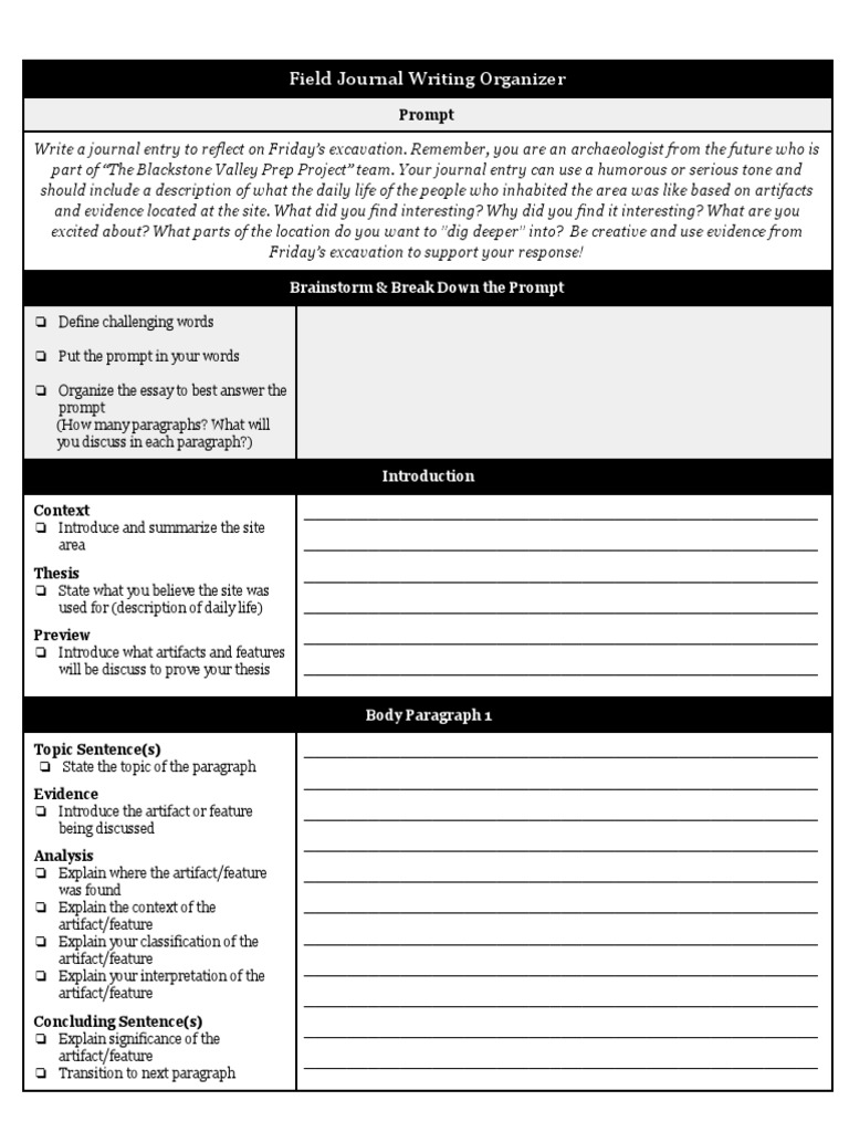 Future Archaeologist Journal Guide | PDF | Career & Growth | Teaching ...