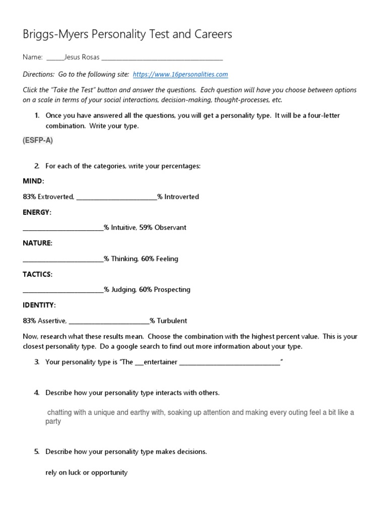 Jesus | PDF | Personality Type | Extraversion And Introversion