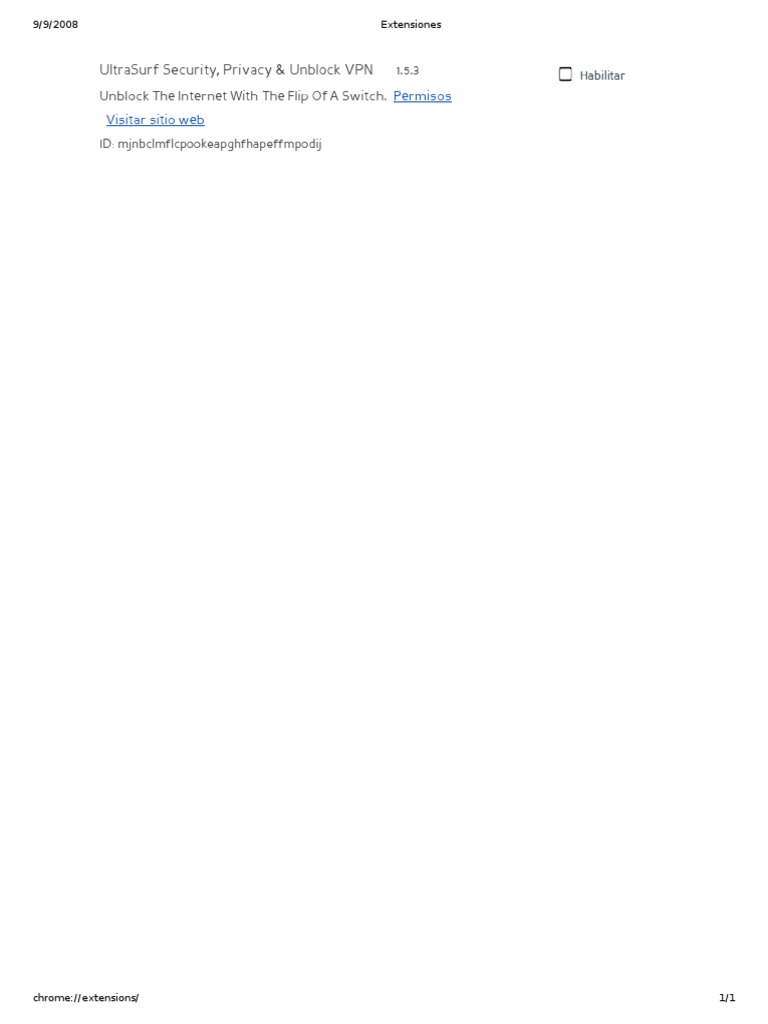 UltraSurf VPN Chrome Extension Guide | PDF