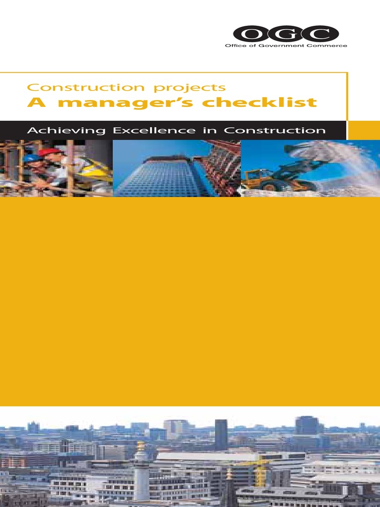 Managers Checklist | PDF | Sustainability | Occupational Safety And Health