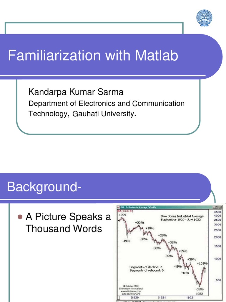 Familiarization With Matlab: Kandarpa Kumar Sarma | Download Free PDF | Matlab | Matrix ...