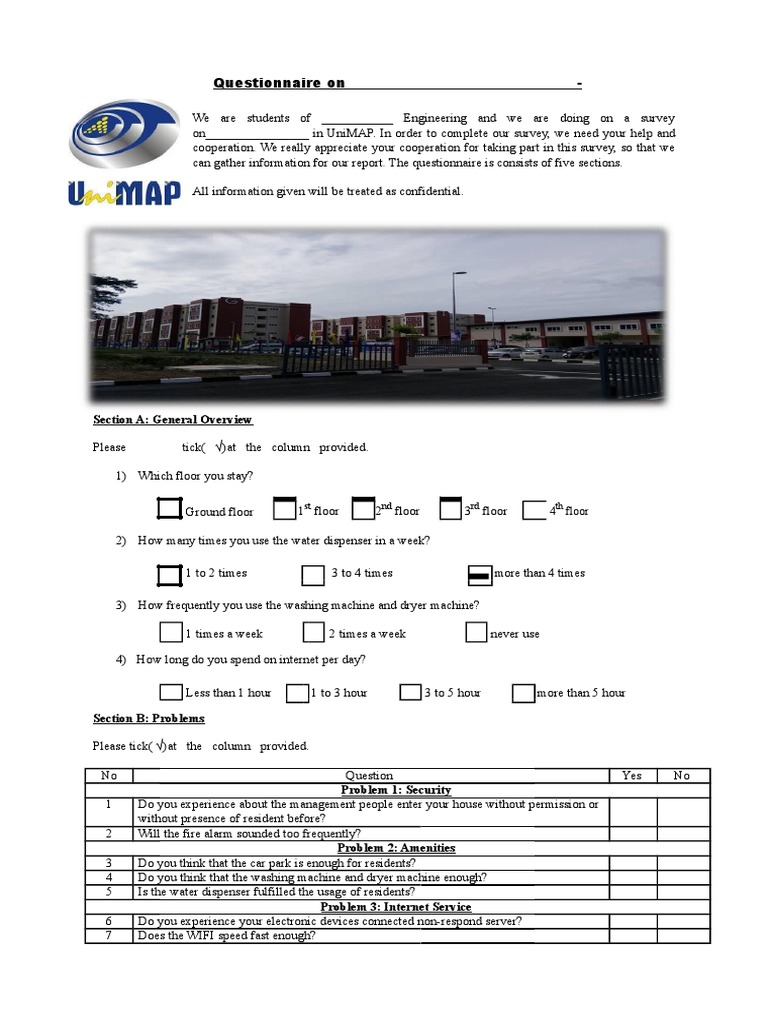 Questionnaire Sample | PDF | Survey Methodology | Computing
