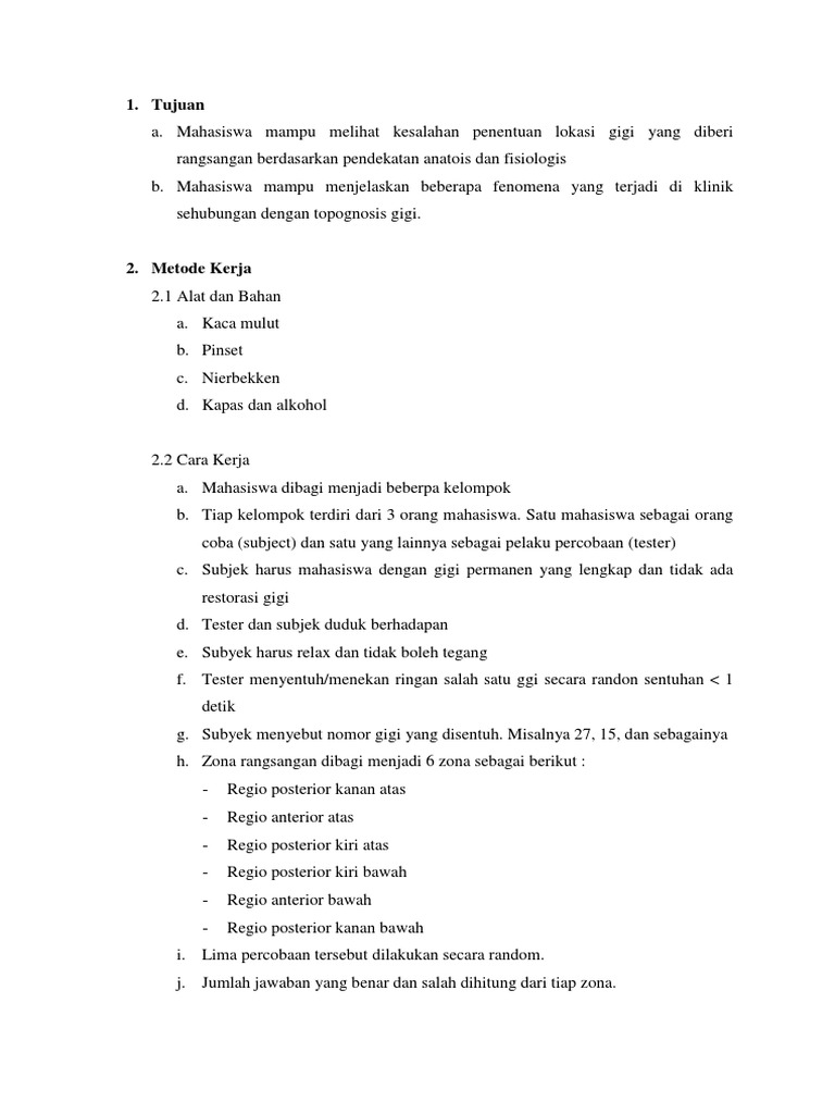 Pembahasan Topognosis Gigi | PDF | Sains & Matematika