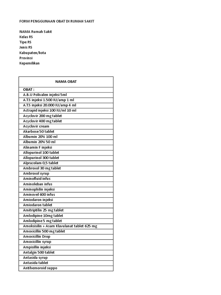 Data Obat 2014 | PDF