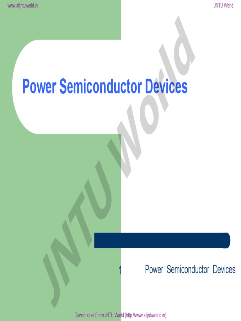 Power Semiconductor Drives | PDF | Power Electronics | Mosfet