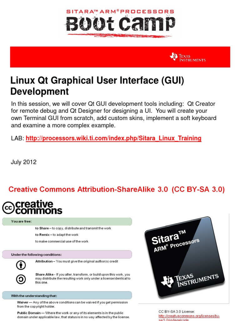 Linux QT Graphical User Interface (GUI) Development | PDF | Widget (Gui) | Linux