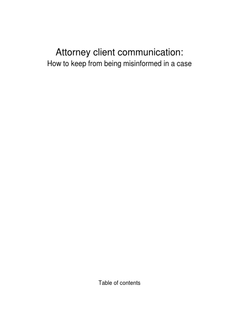 Attorney Client Communication | PDF | Lawyer | Semiotics