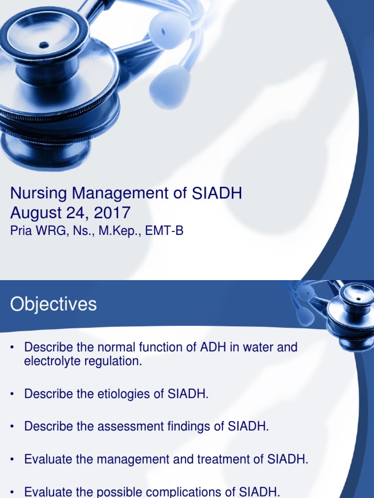 SIADH | PDF | Animal Anatomy | Organ (Anatomy)