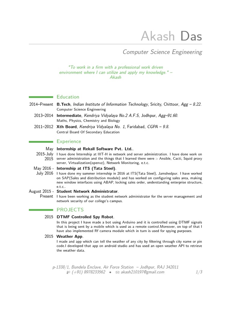 Akash: Computer Science Engineering | PDF | Web Application ...