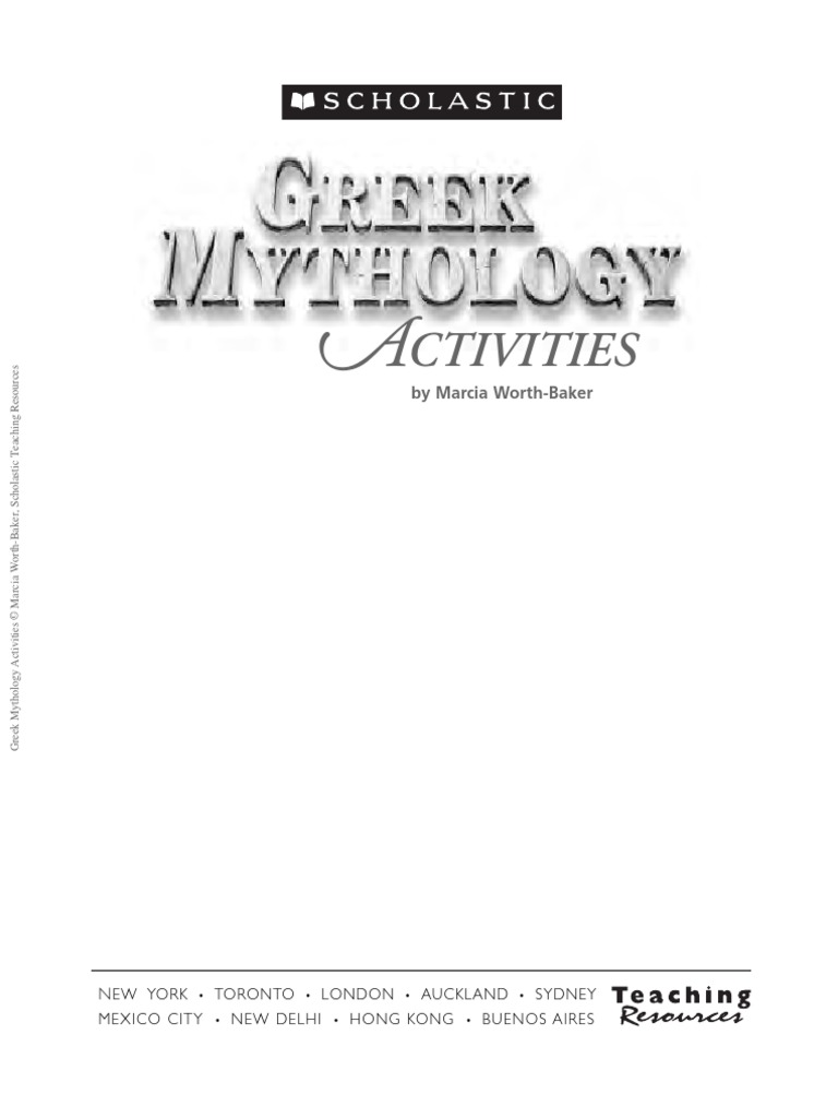 6th Grade Greek Mythology Activities PDF | PDF | Persephone | Hades