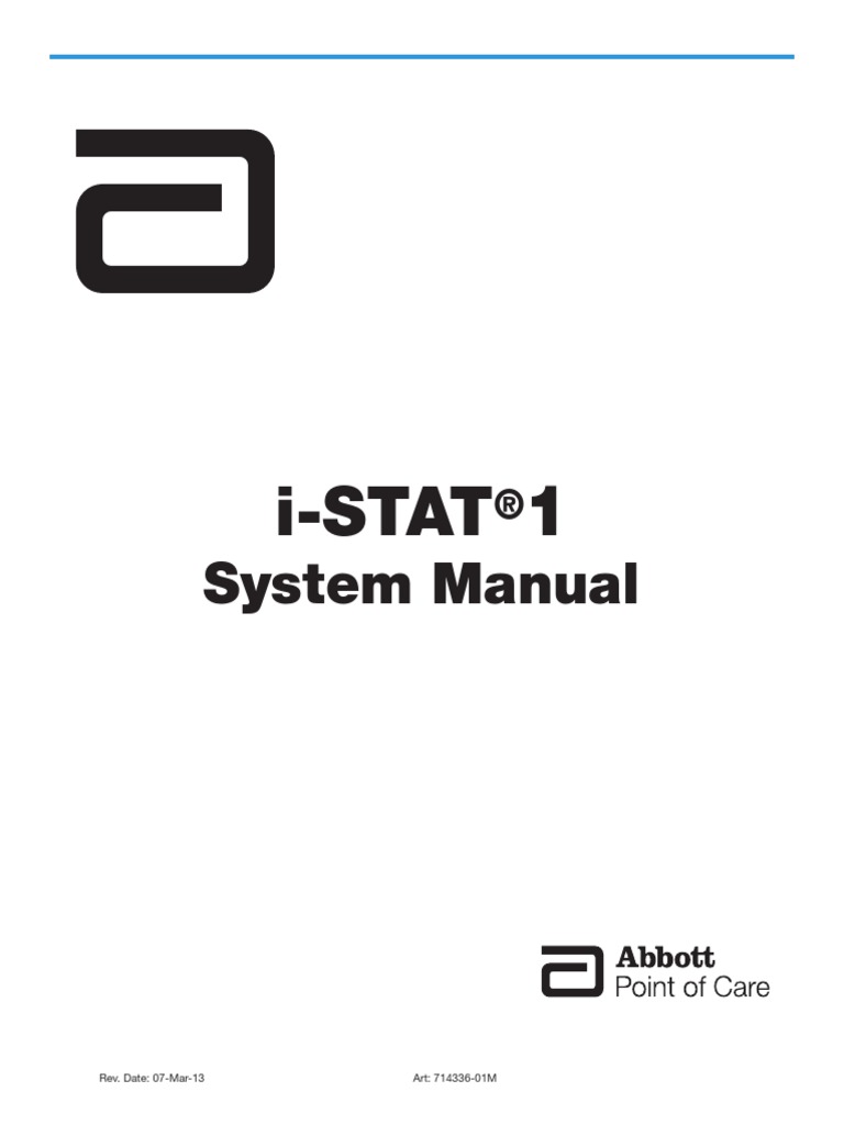 I-STAT 1 System Manual UK English 014331-01 49 A | PDF | Printer ...