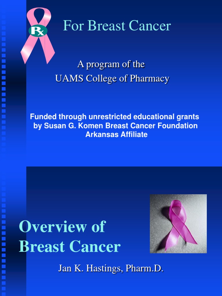 For Breast Cancer: A Program of The UAMS College of Pharmacy | Download ...