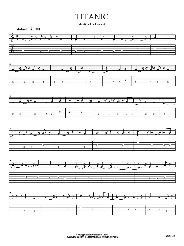 TITANIC Guitarra | PDF