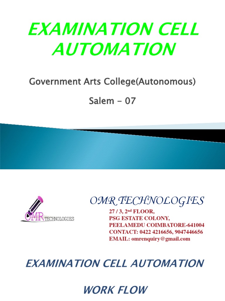 Exam Cell Automation - Abstract | PDF | Test (Assessment) | Application ...